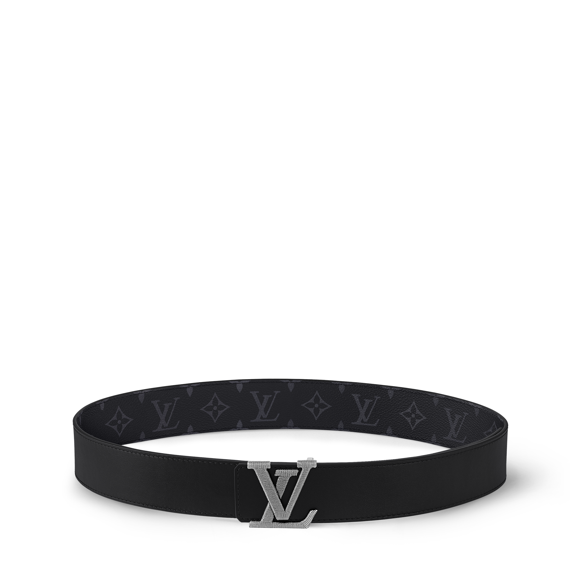 เข็มขัดรุ่น LV Stitch ขนาด 40 มม. ใส่ได้ทั้งสองด้าน Monogram Eclipse ...